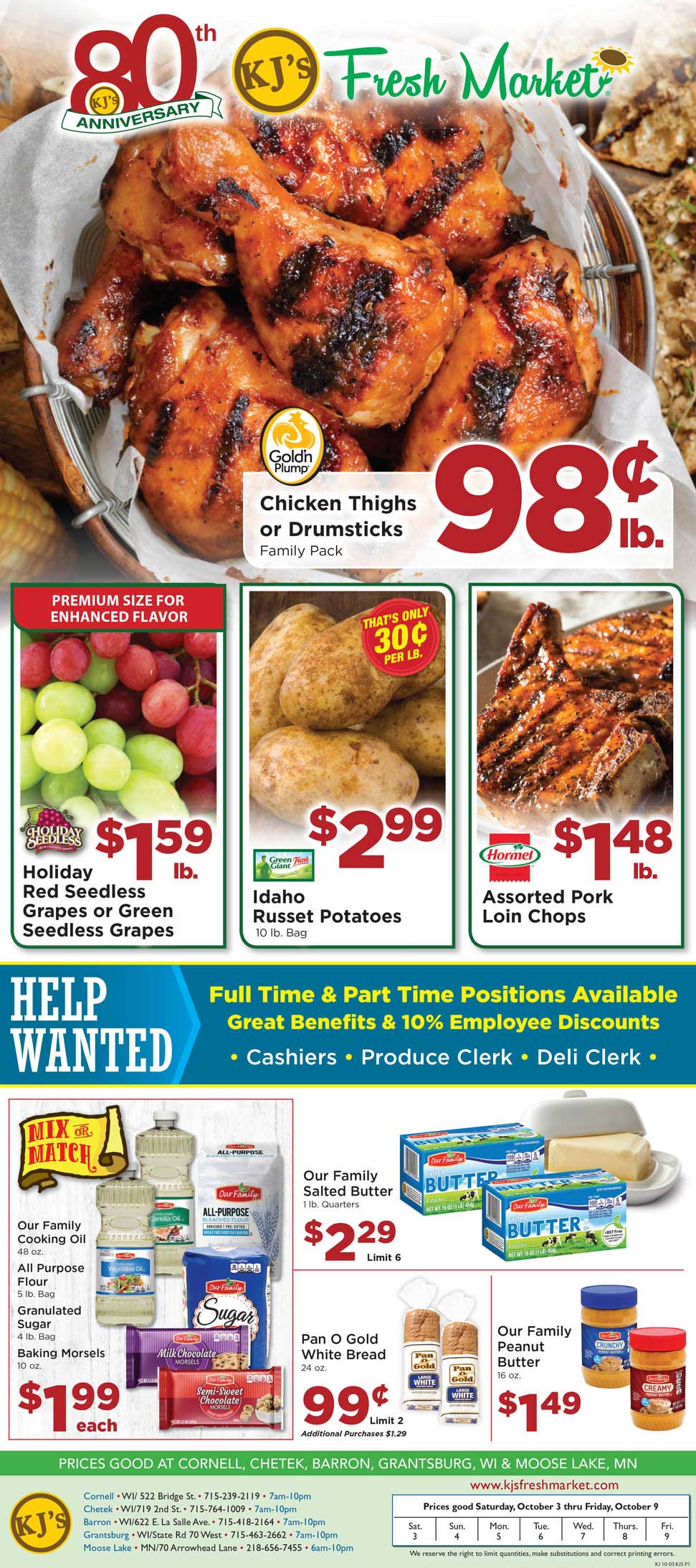 KJ's Fresh Market - Chetek Weekly Ad