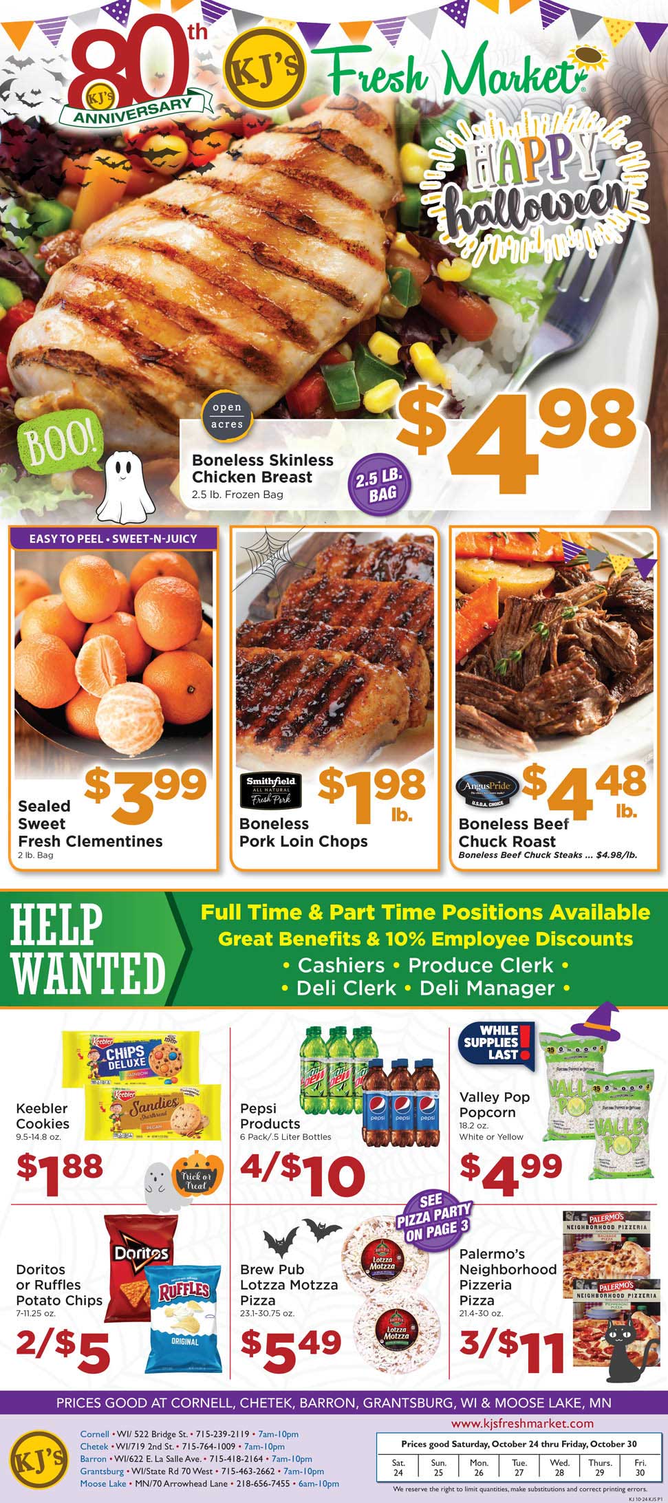 KJ's Fresh Market - Cornell Weekly Ad